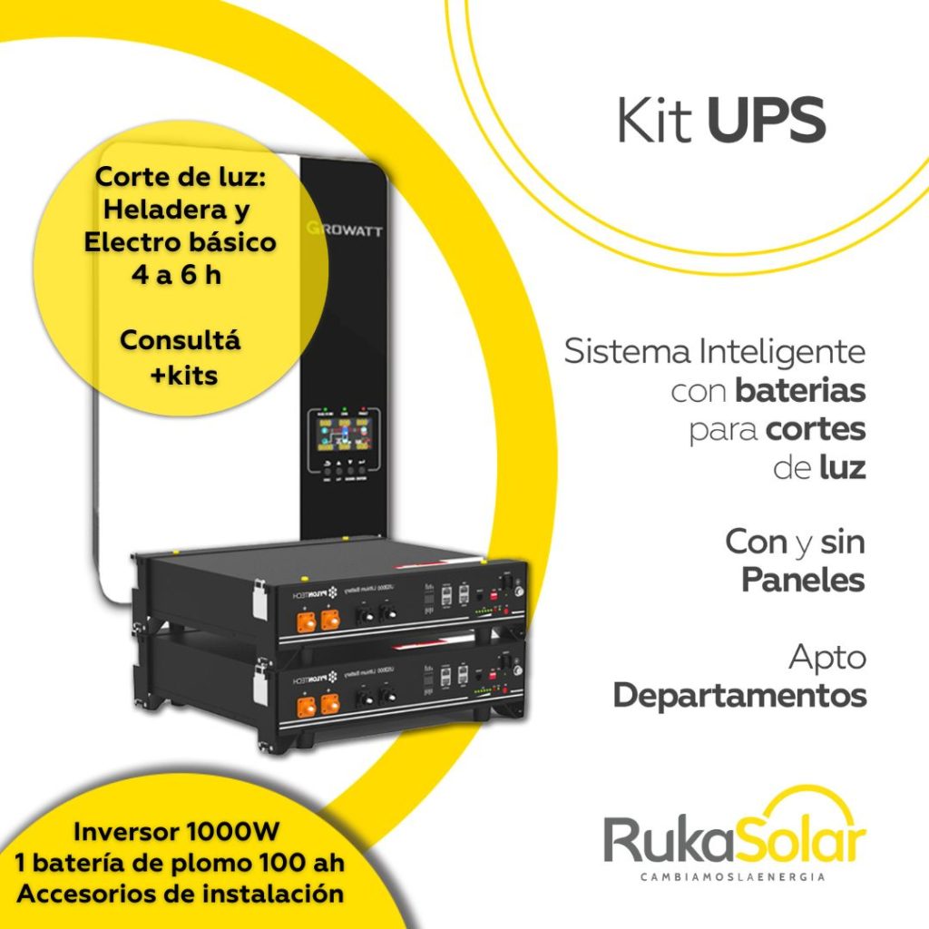 Kits UPS para cortes de luz (Ampliables con paneles) – RukaSolar
